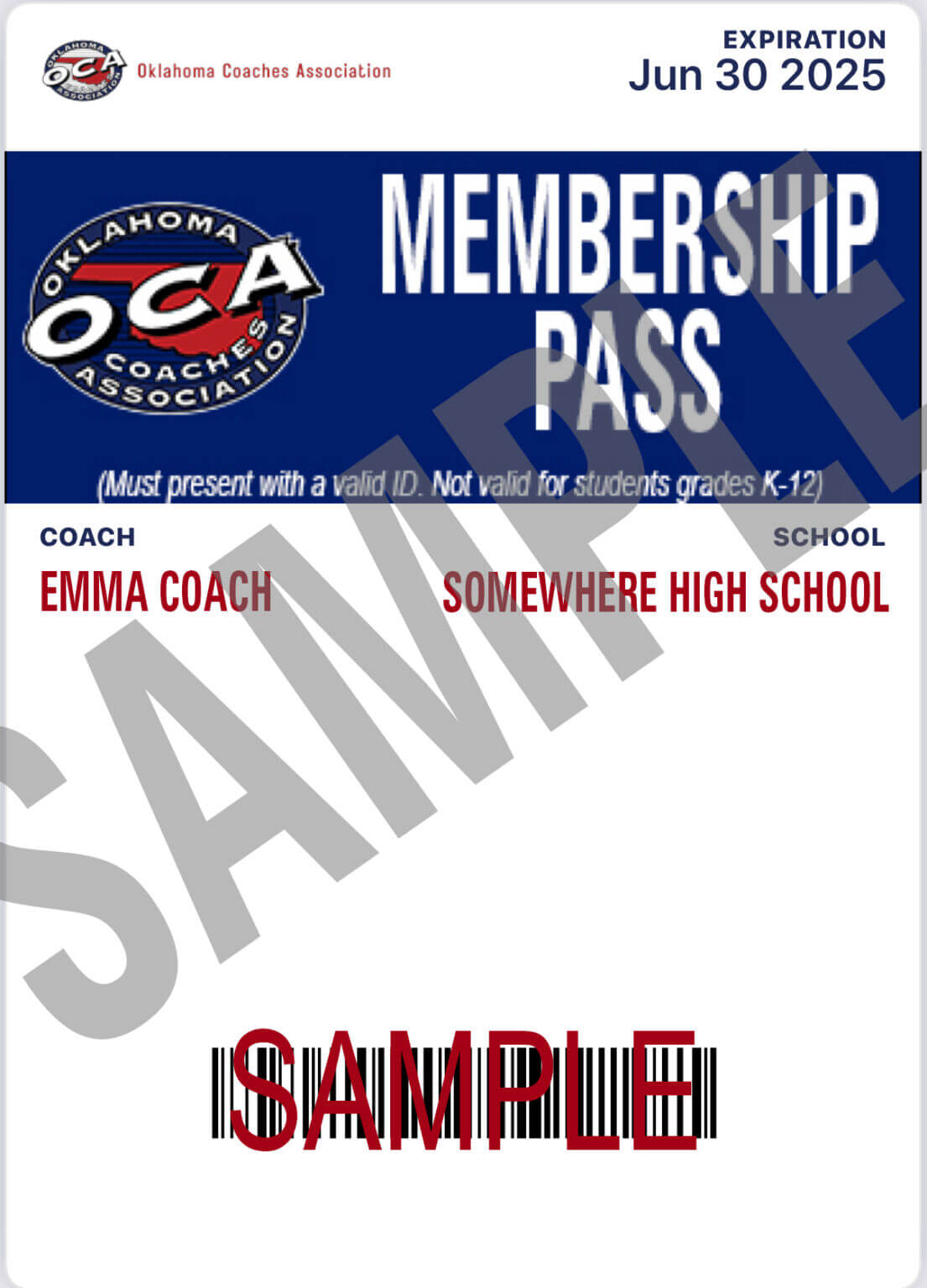 Digital Cards - Oklahoma Coaches Association